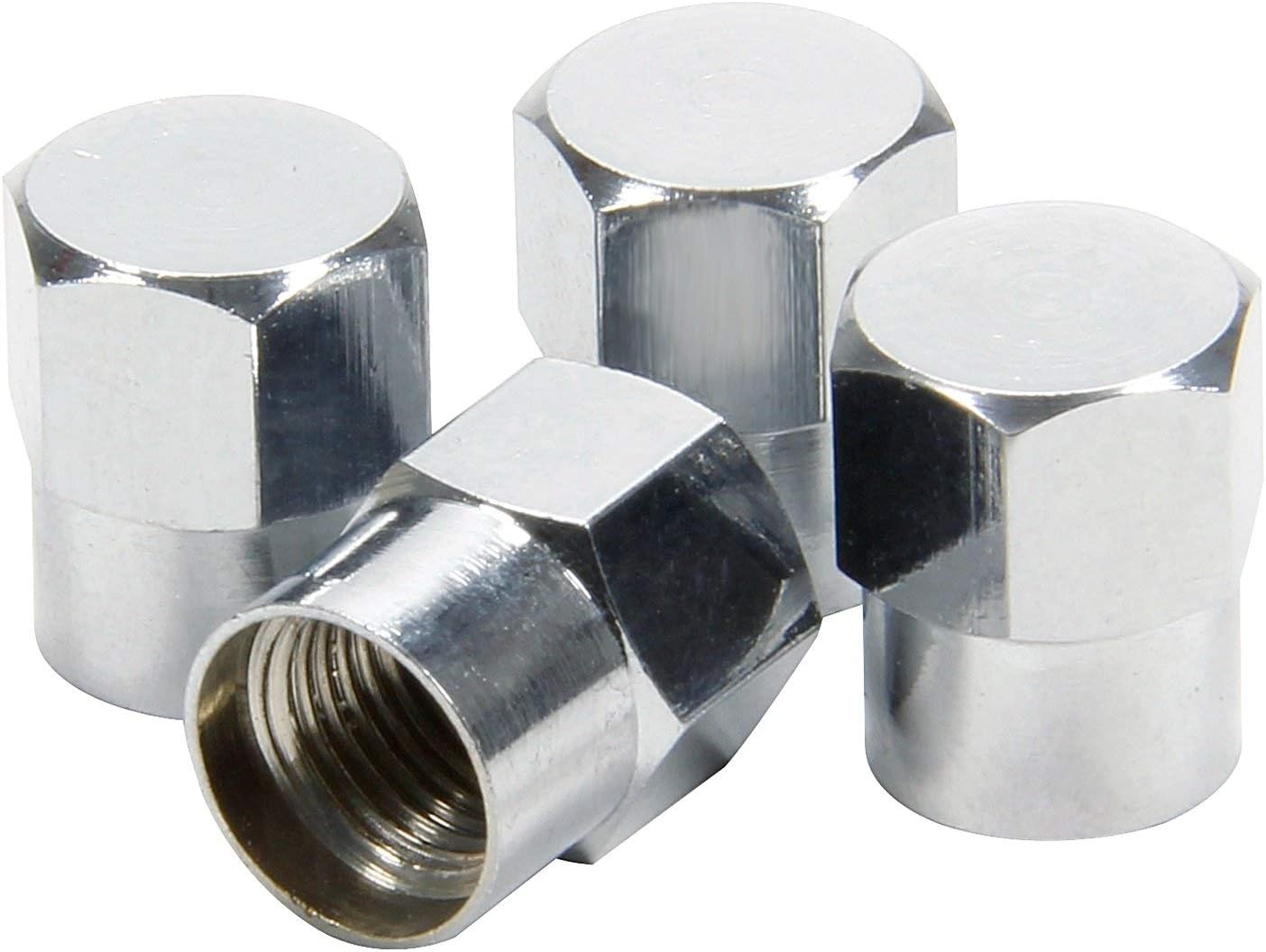 Amazon.com: BEADNOVA Valve Stem Caps Aluminum Chrome Caps for Tires ...