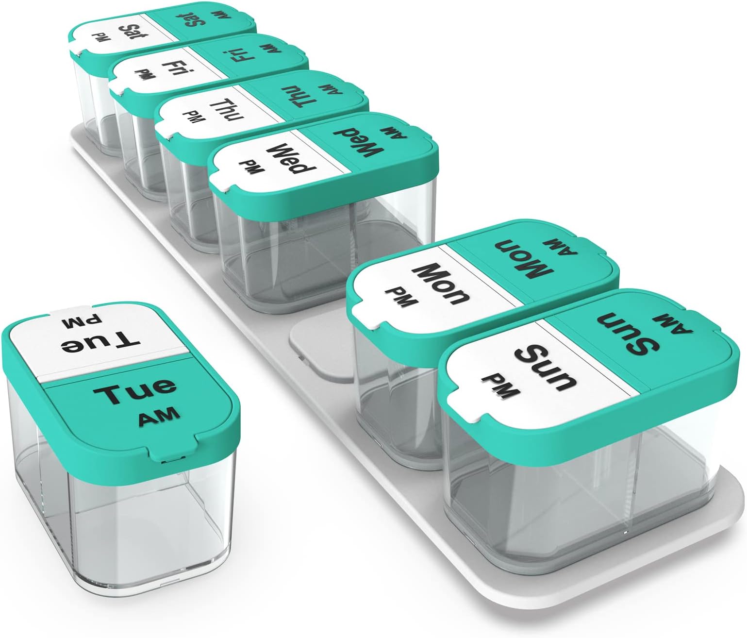 Amazon.com: Odaro Extra Large Weekly Pill Organizer 2 Times A Day, Pill ...