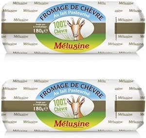 French Melusine Goat Cheese Log 180g x 2 : Amazon.co.uk: Grocery