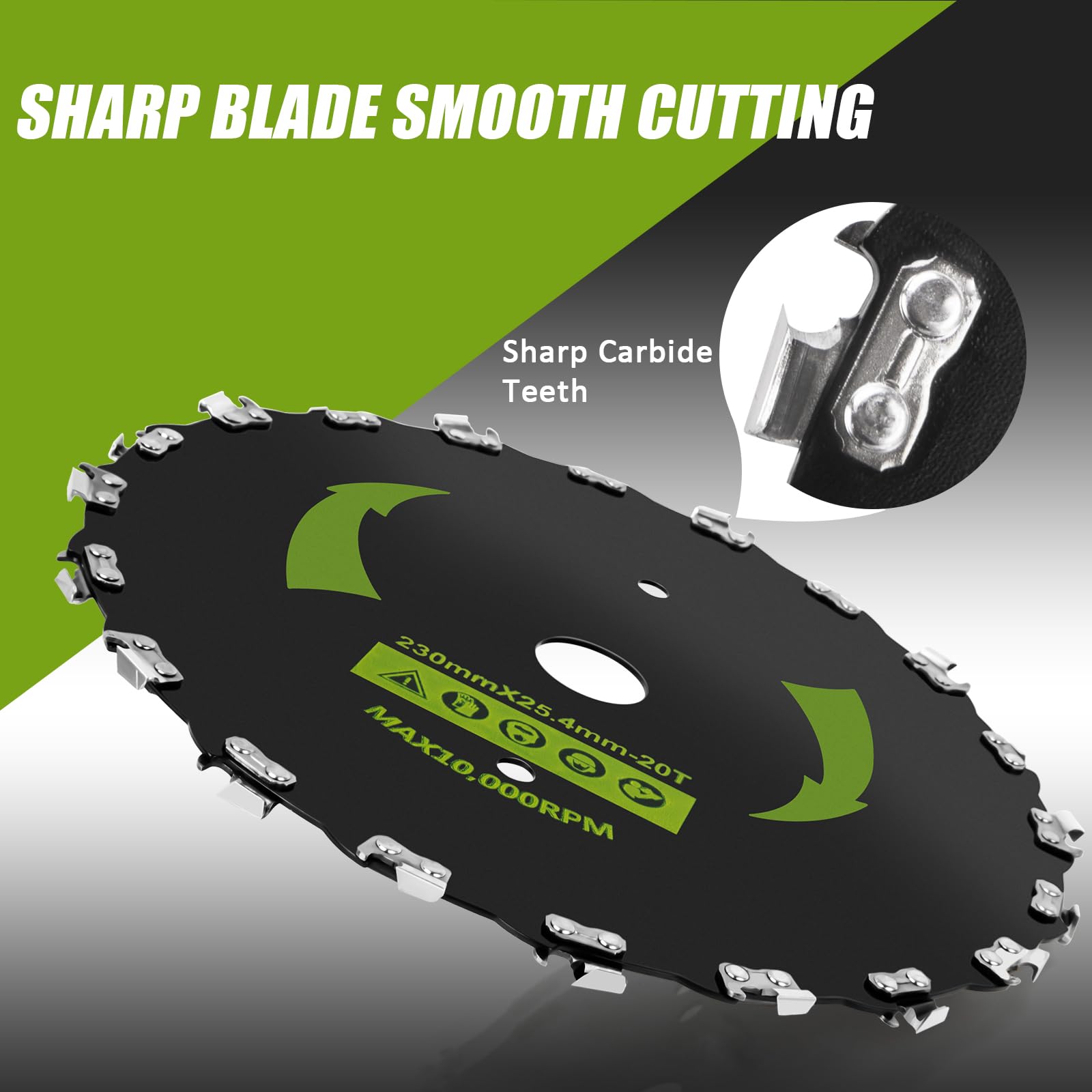 Snapklik.com : Brush Cutter Blade, 9" X 20T Brush Cutter Blades For ...