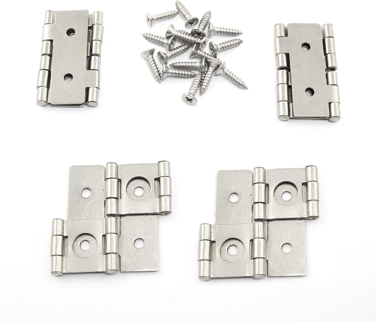 Double Acting Hinges TAODAN 12PCS 47x47mm White Nickel Double Acting ...