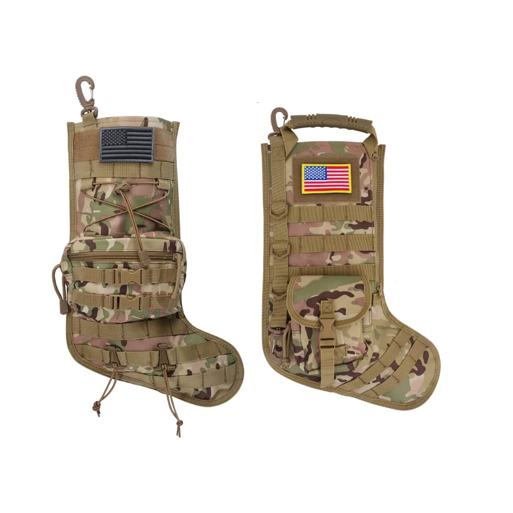 Amazon.com: Speed Track Tactical Christmas Stocking, with Flag Patch ...