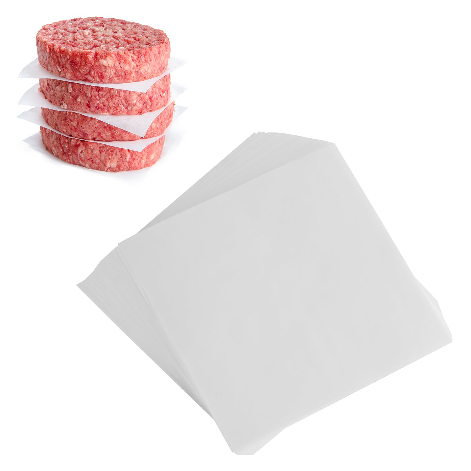 Snapklik.com : 1500 PCS Hamburger Patty Papers 433X433 Inch Square ...