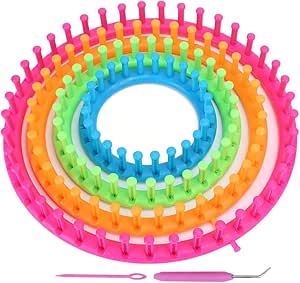 Amazon.com: Round Knitting Loom Set, Circular Knitting Loom with ...