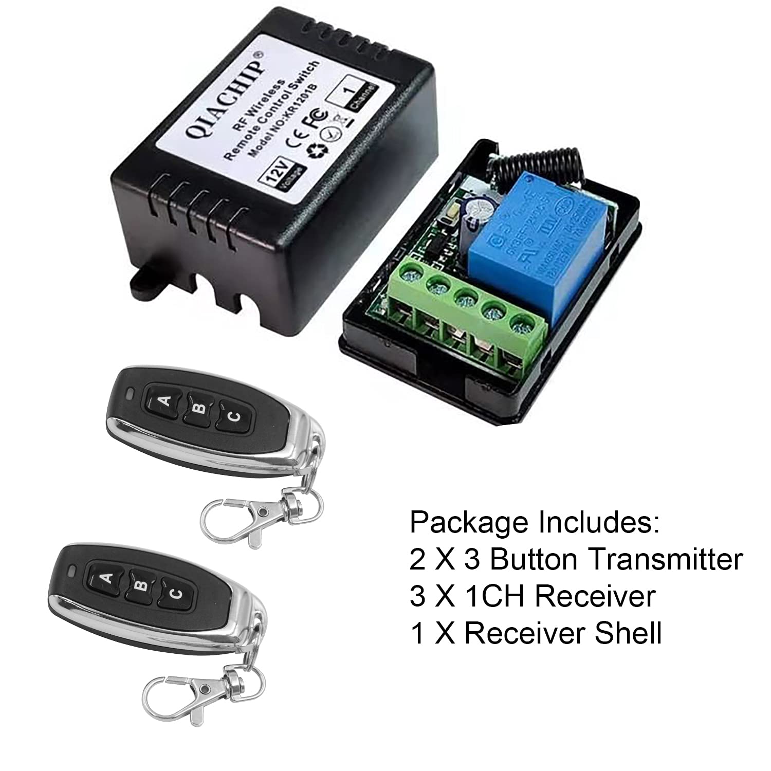 Snapklik.com : RODOT DC 12V 1CH 433Mhz RF Wireless Relay Module Remote ...