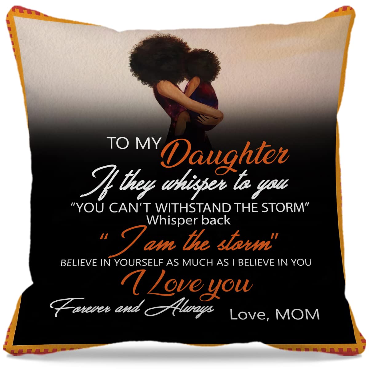 Amazon.com: Daughter Themed 18″×18″to My Daughter Inspirational ...