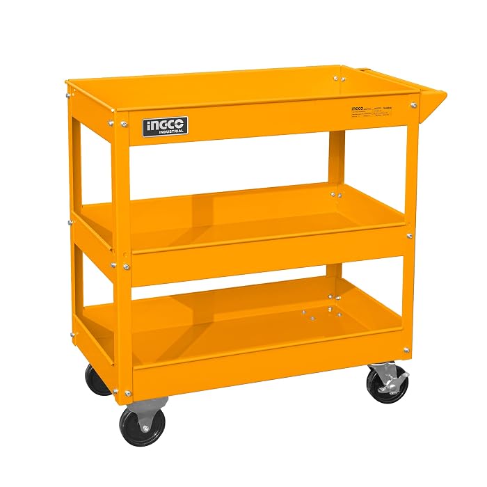 Buy INGCO 300 LBS Tool Cart Tool Organizers, 3-Tray Rolling Utility ...