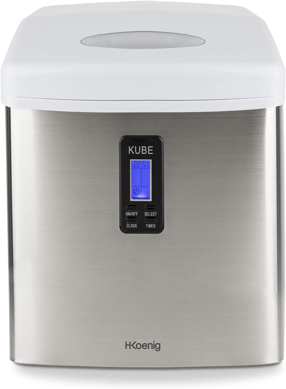 TecTake Profi Eiswürfelmaschine, Eiswürfelbereiter für klare Eiswürfel ...