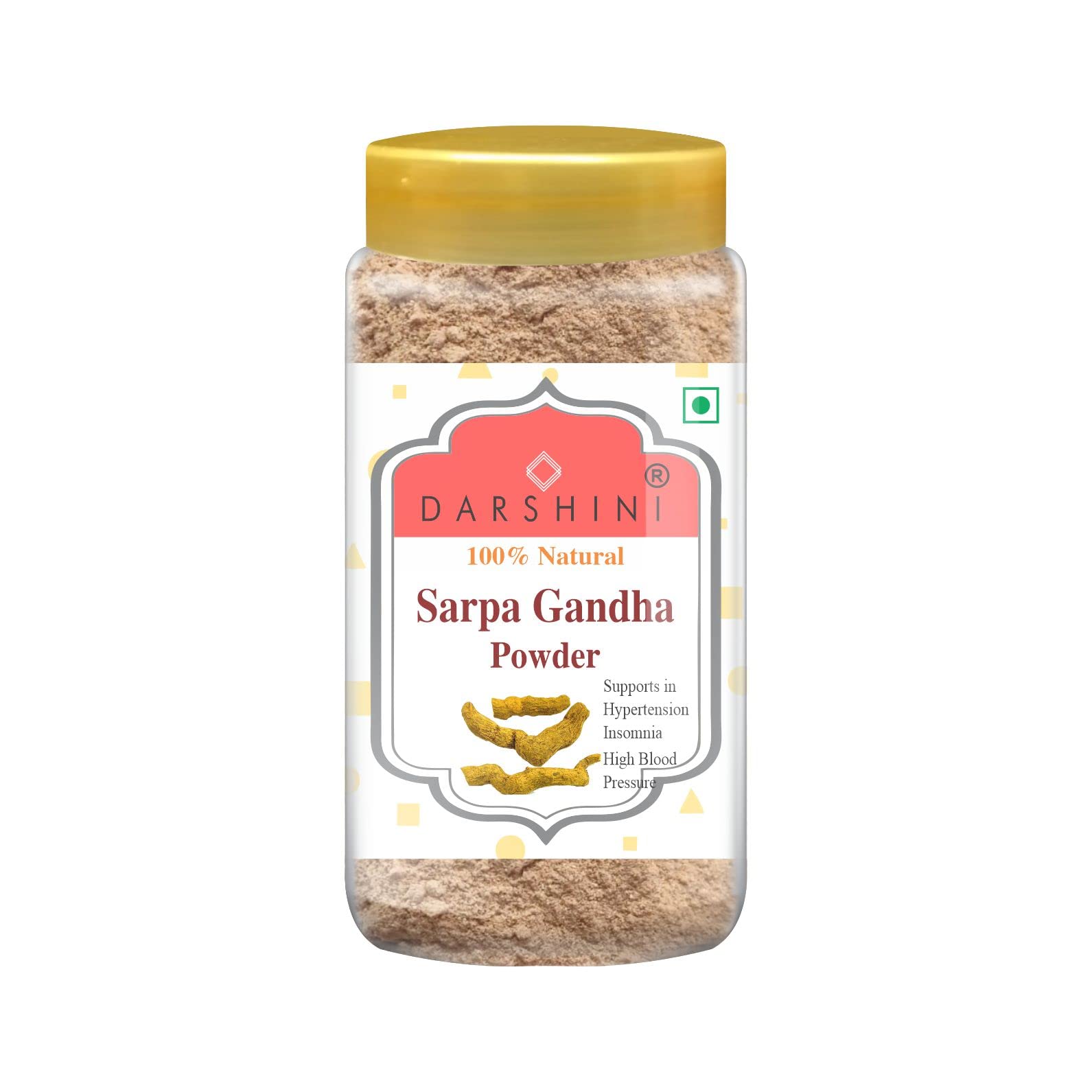 Buy Darshini Sarpagandha Root Powder/Snakeroot Powder, 100g Online at ...