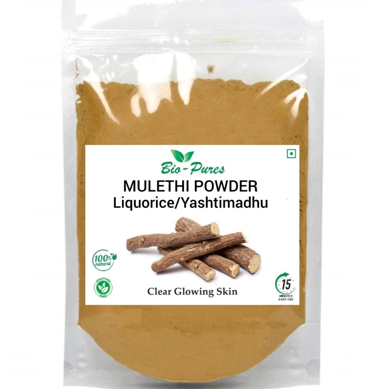 Bio Pures Mulethi Powder| the Roots of the Glycyrrhiza Glabra Plant ...