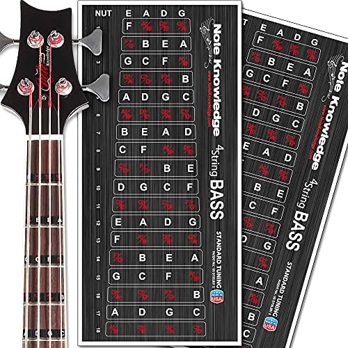 Guitar Note Guide Labels Guitar Fretboard Sticker - Music Scale Note ...