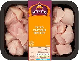 Shazans Chicken Diced Breast Fillets 450g : Amazon.co.uk: Grocery