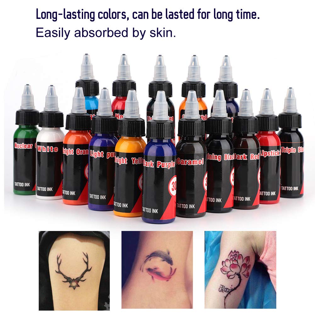 White Ink Tattoos Outlined With Color