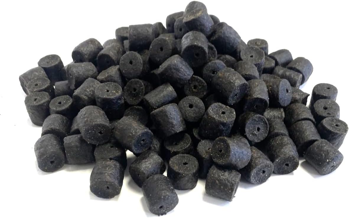 Drilled Halibut Pellets Black 14mm 1kg Fishing Bait LGCB : Amazon.co.uk ...