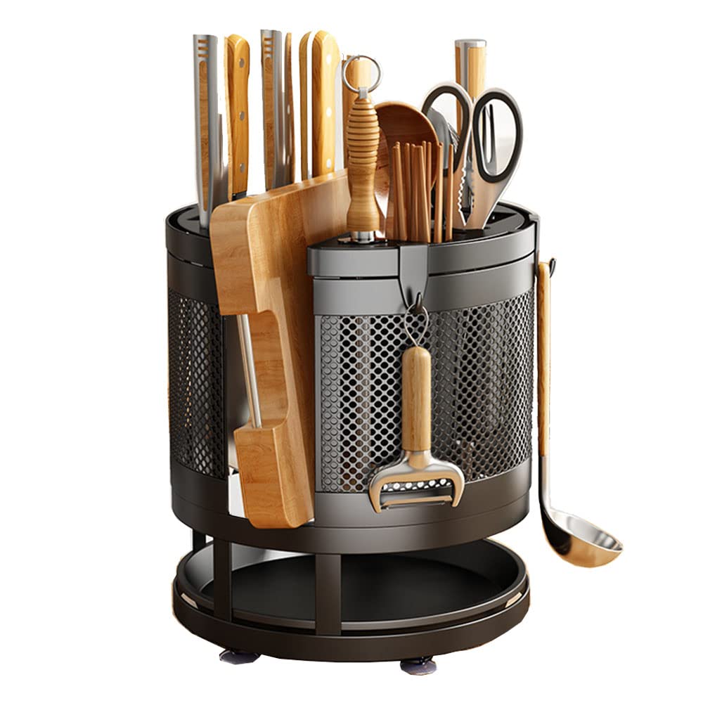 Universal Knife Block Without Knives, Rotating Knife Utensil Holder for ...