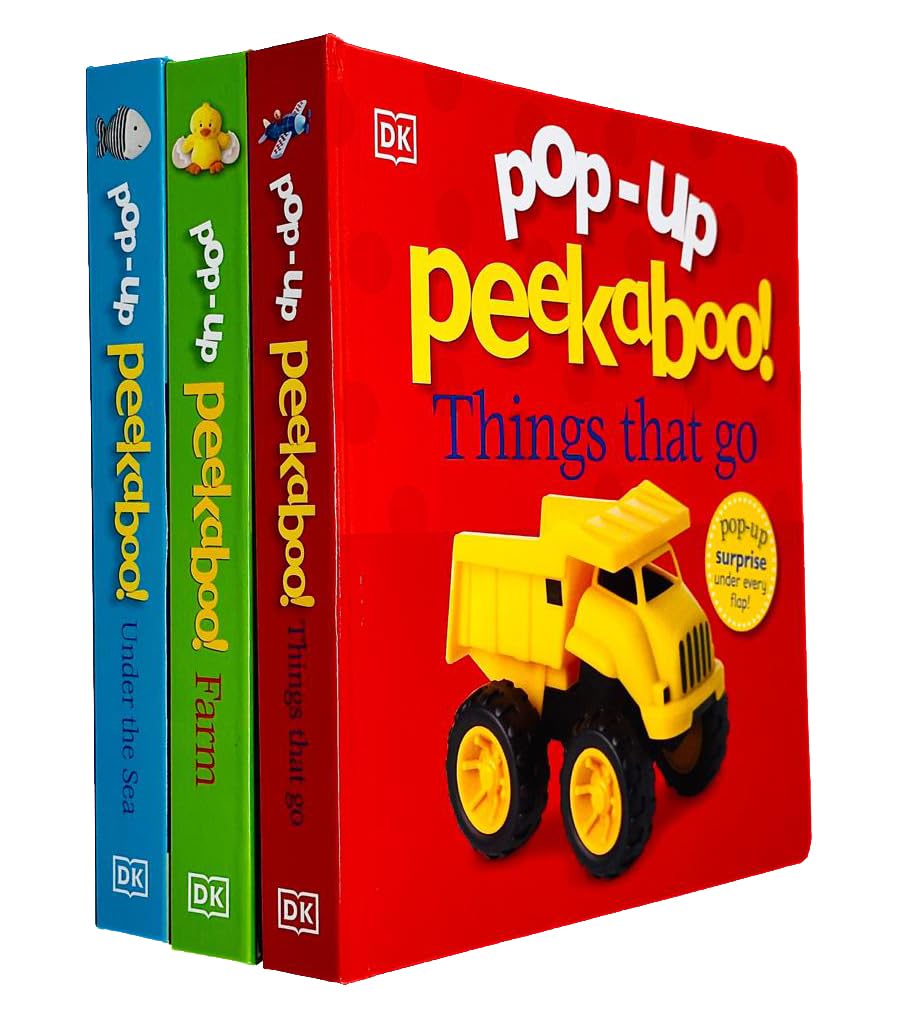 Pop-Up Peekaboo! 3 Books Collection Set By DK (Pop-Up Peekaboo! Things ...