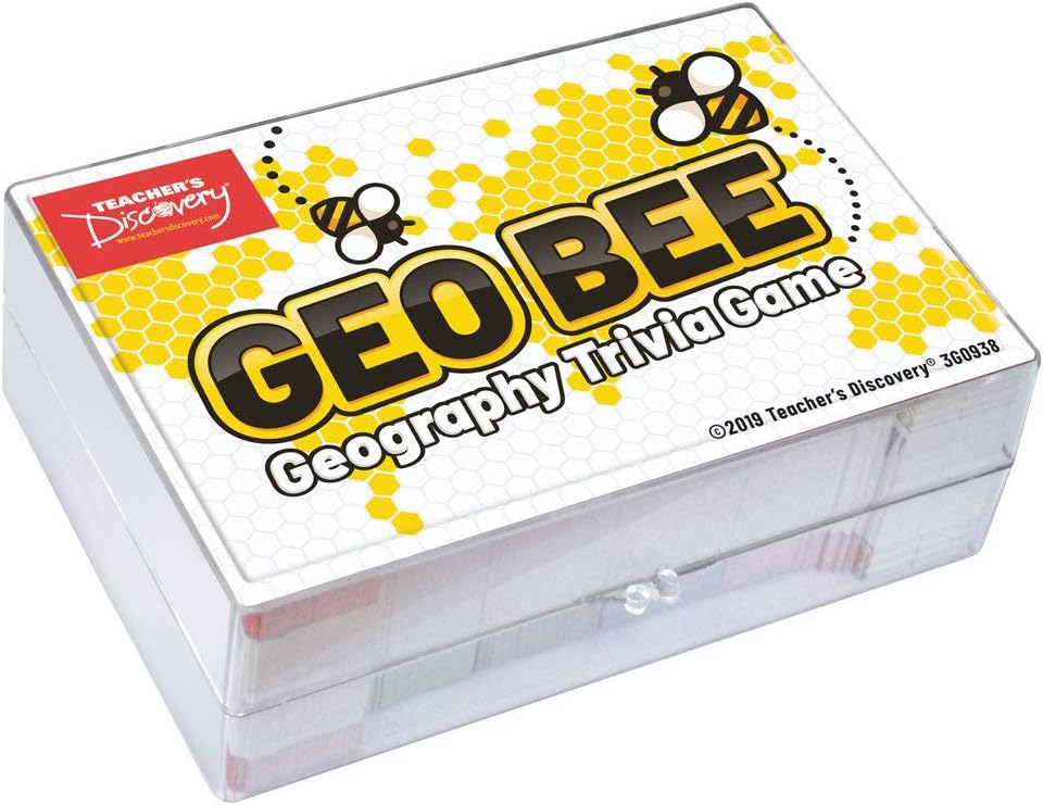 Amazon.com: Teacher's Discovery Geo Bee Geography Trivia Game : Toys ...