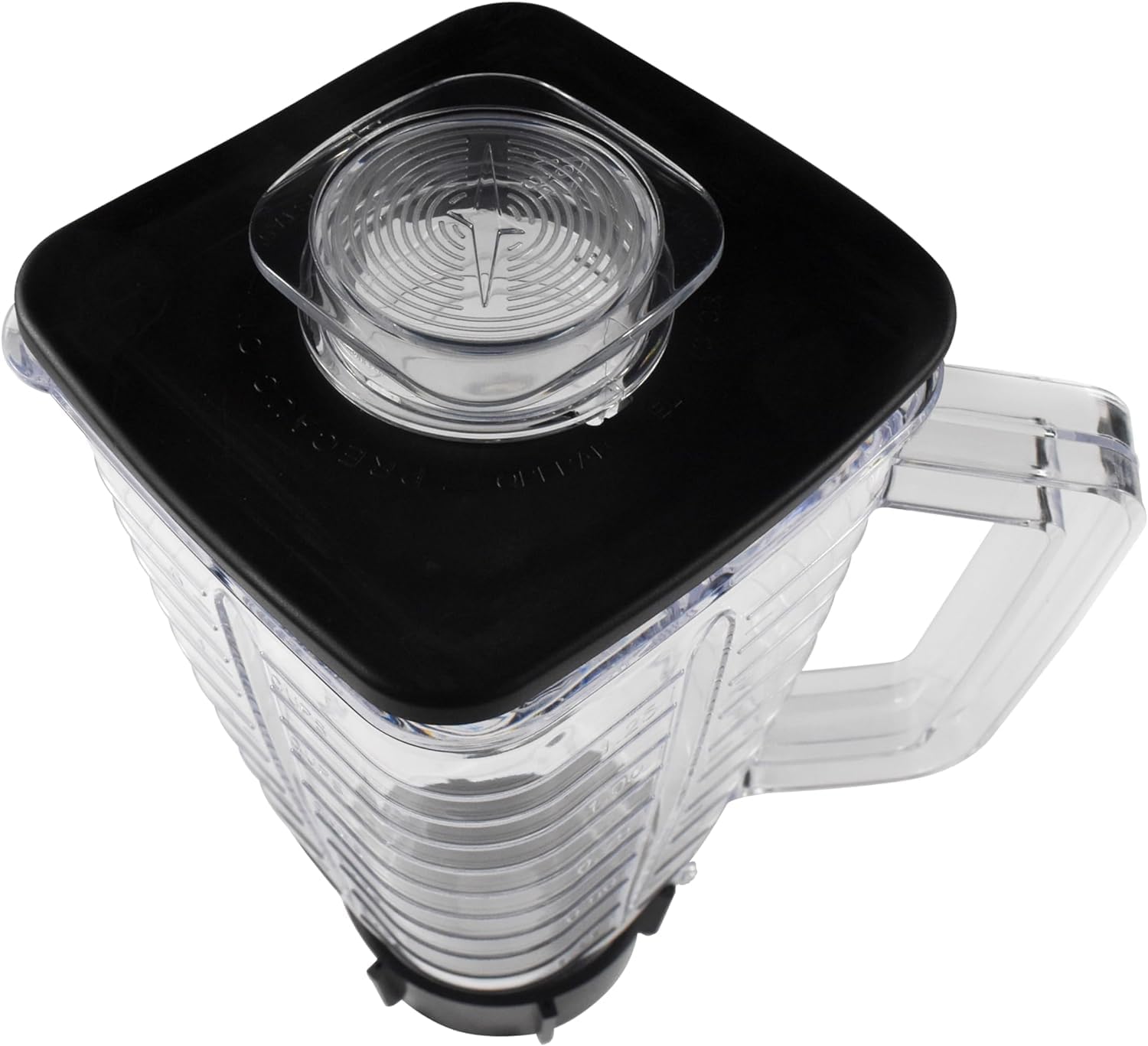Amazon.com: HQRP Plastic Square Replacement Blender Jar Set, 4.5" Top ...