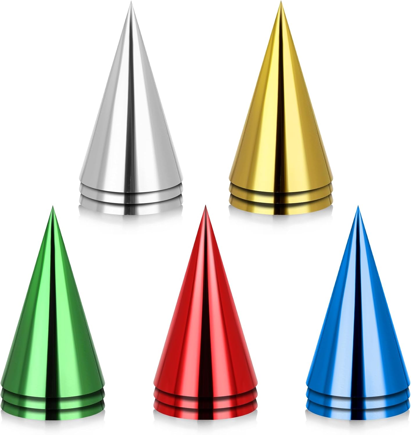 Amazon.com: KALIONE Party Hats for Adults, 15 Pieces Colorful Metallic ...