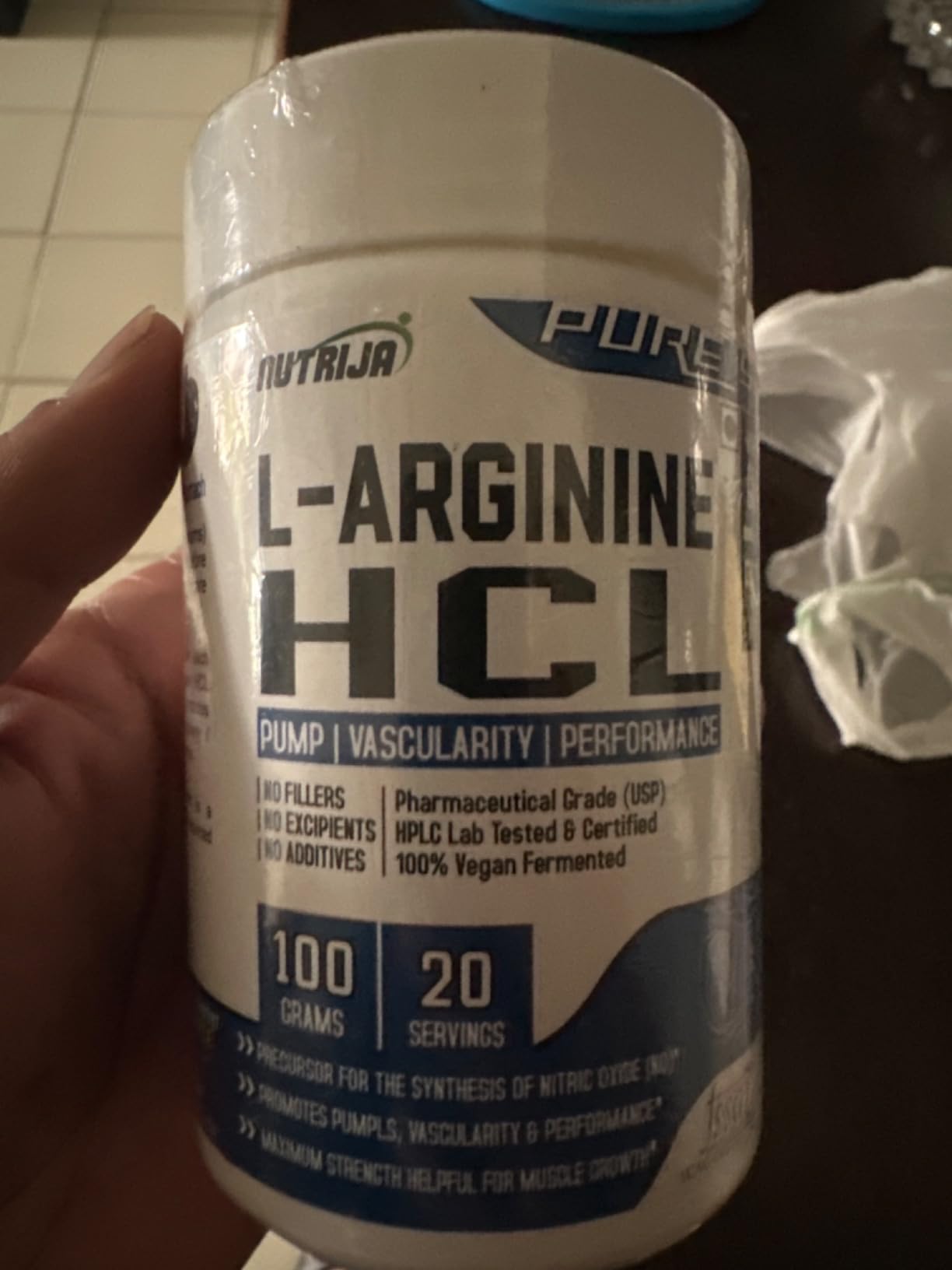 NutriJa L-Arginine HCL Powder - Highest Bioavailability form of L ...