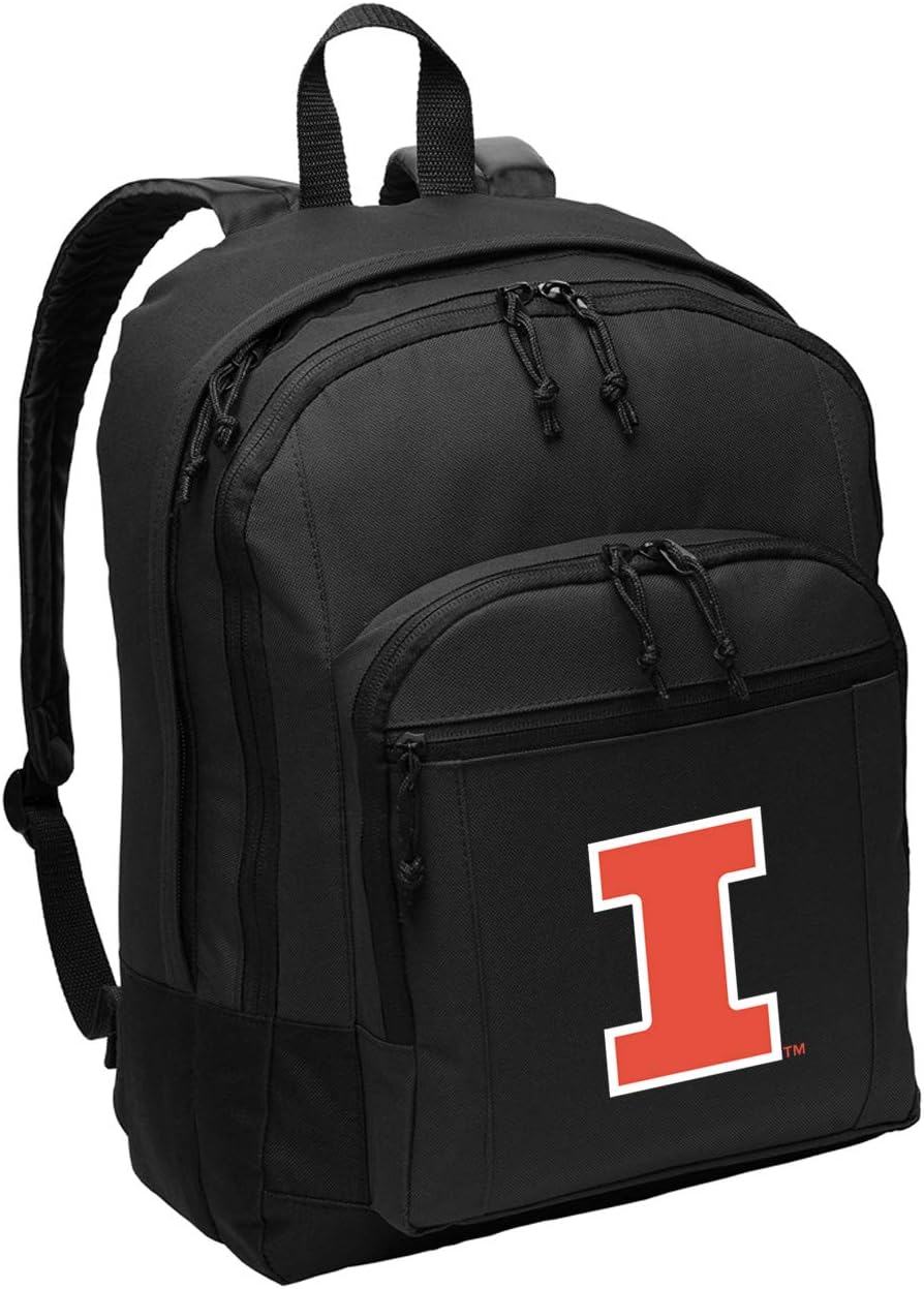 Amazon.com: Broad Bay University of Illinois Backpack - MEDIUM SIZE ...