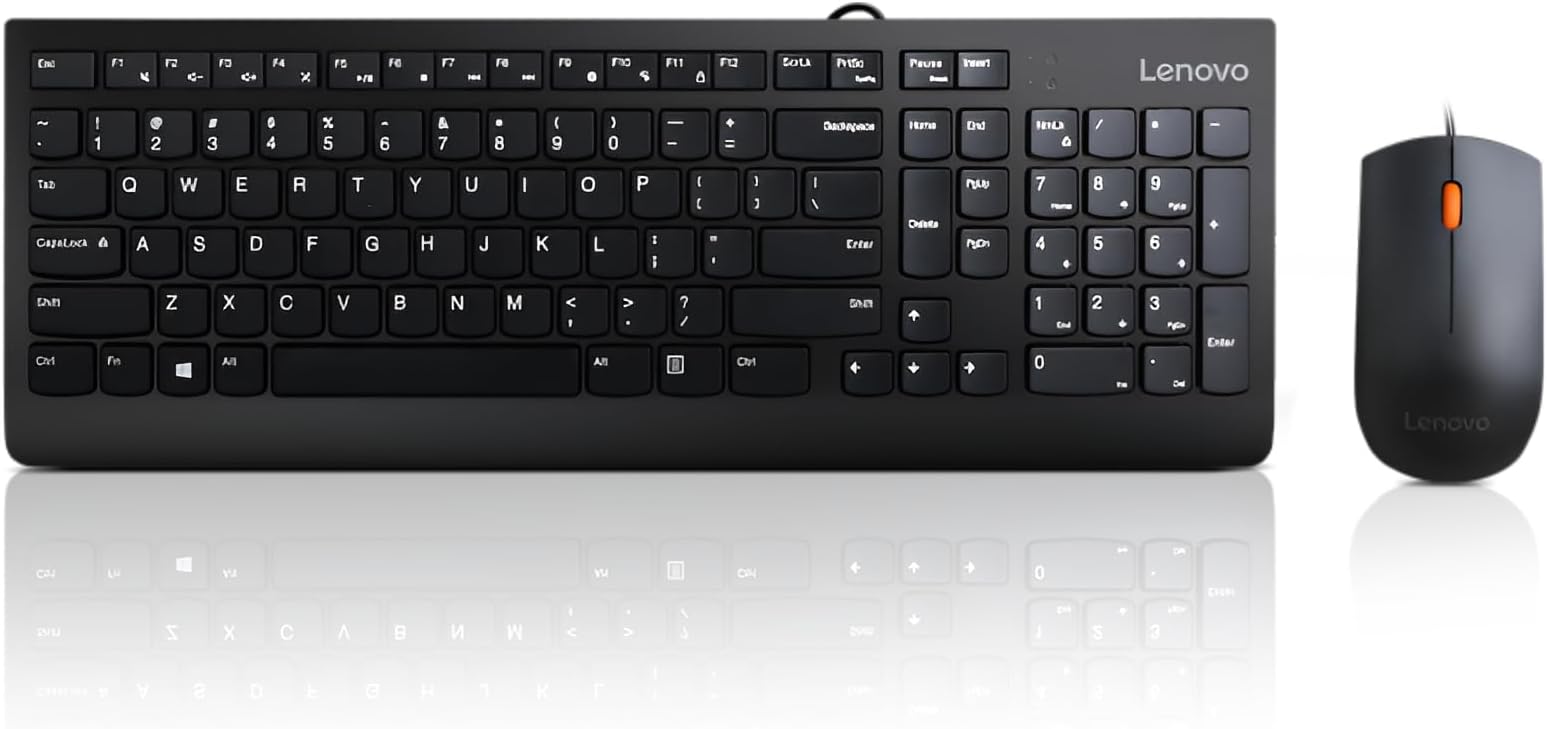 Logitech MK120 Combo Teclado y Mouse con Cable para Windows, Mouse ...