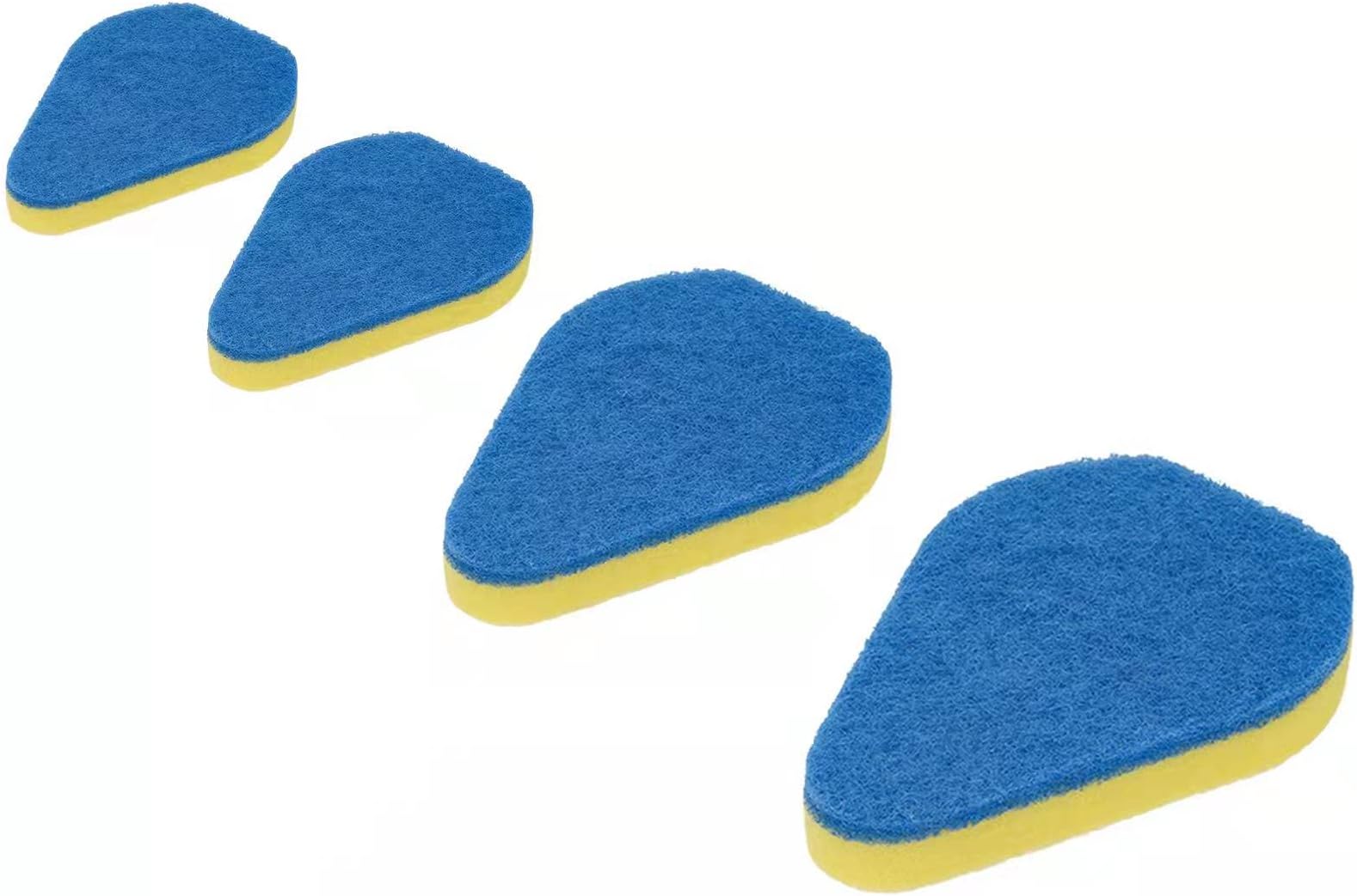 Amazon.com: WIHQIBVCE 4 Sponges for Scrub Cleaning Brush with Long ...
