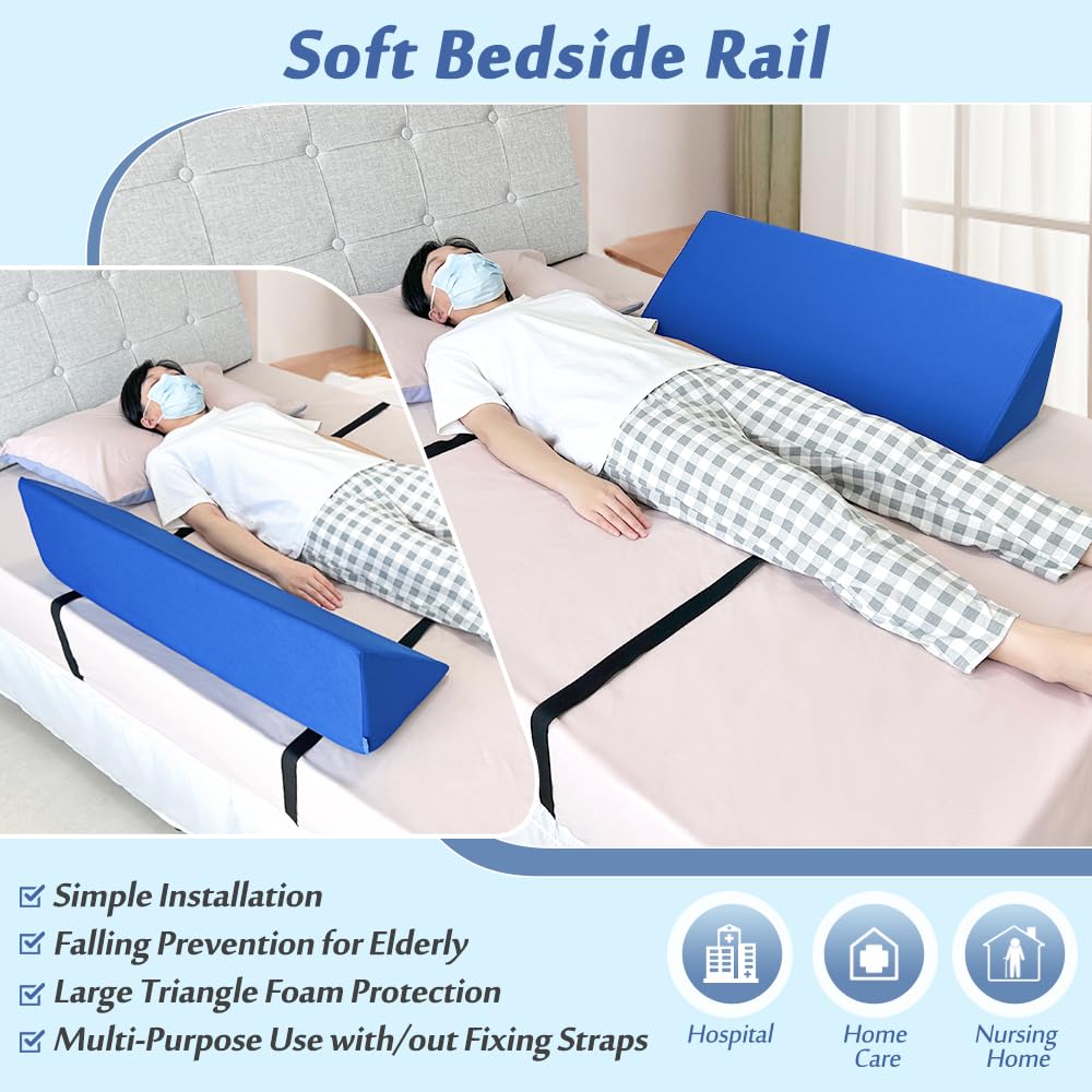 Snapklik.com : Bed Rail Pillow Soft Foam Bolster Bed Rails For Elderly ...
