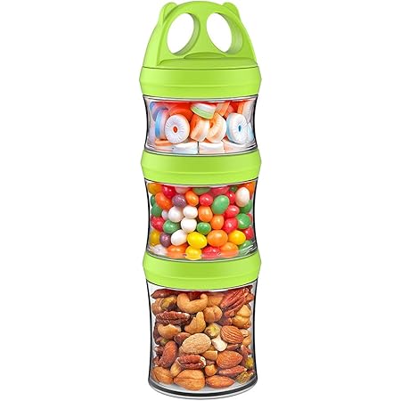 Amazon.com: SELEWARE Portable Stackable Food Storage Containers for ...