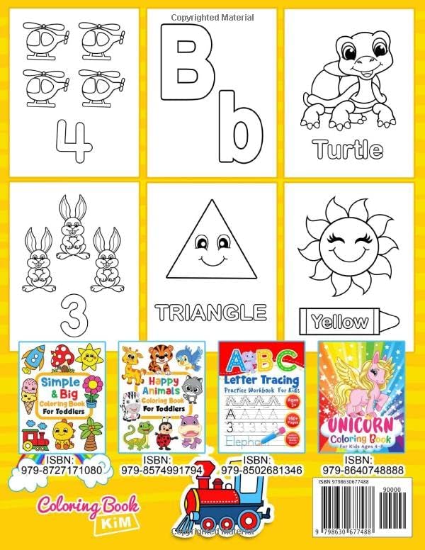 Childrens Coloring Pages Numbers Shapes