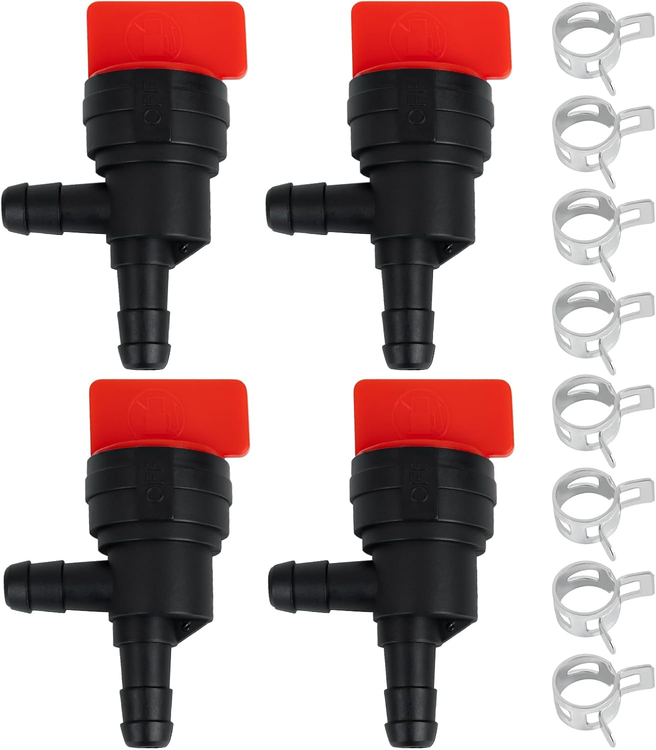 90 Degree Fuel Shut off Valve, 1/4" Fuel Cut Off Valve for Riding Lawn ...