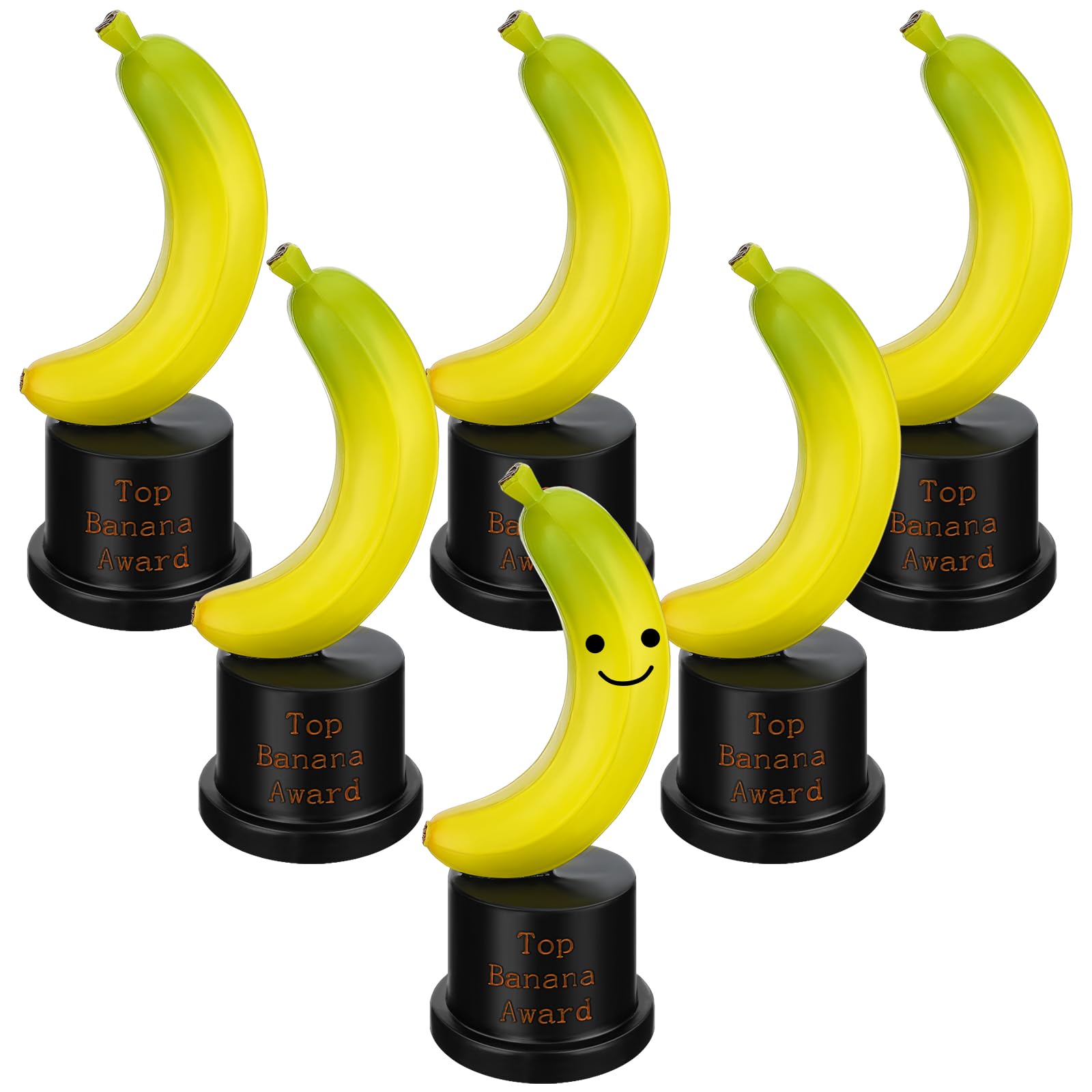 Buy Suzile6 Pcs 7 Inch Banana Trophy Bulk Handmade Resin Top Banana ...