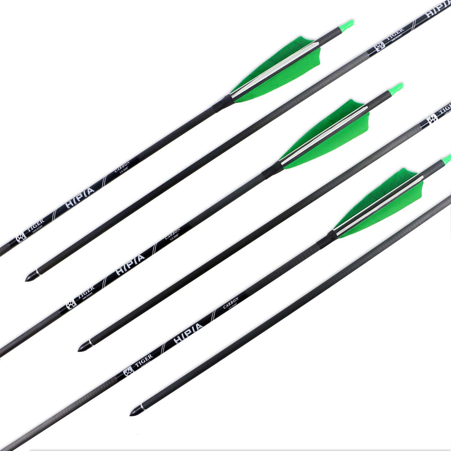 Snapklik.com : TIGER ARCHERY 30" Carbon Hunting Arrows Archery Target ...
