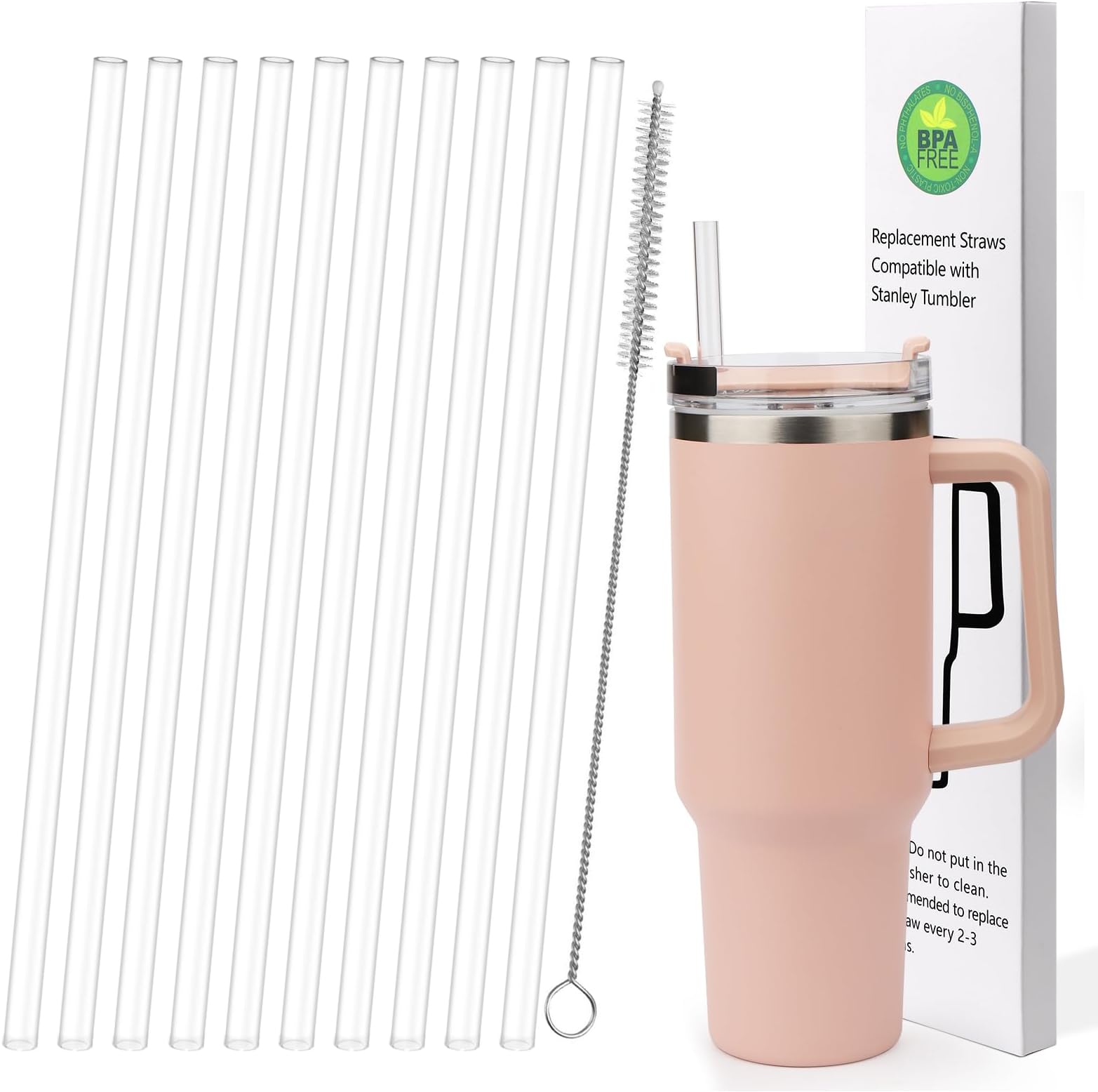 Amazon.com: 8Pack Replacement Straws for Stanley 40oz 30oz 20oz 14oz ...