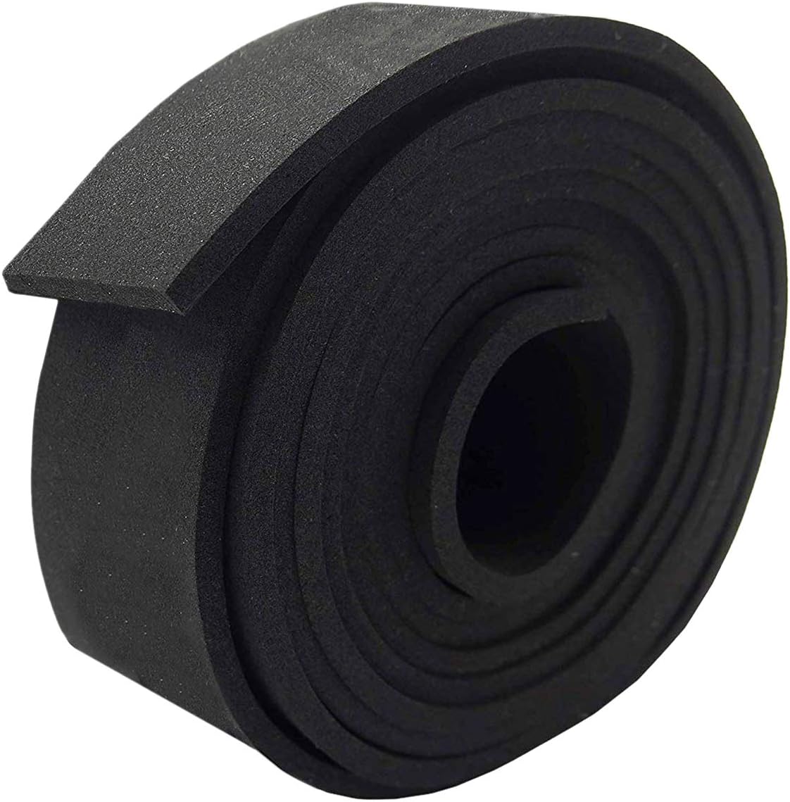 Neoprene Foam Strip Roll by Dualplex, 2" Wide x 10' Long x 1/8" Thick ...