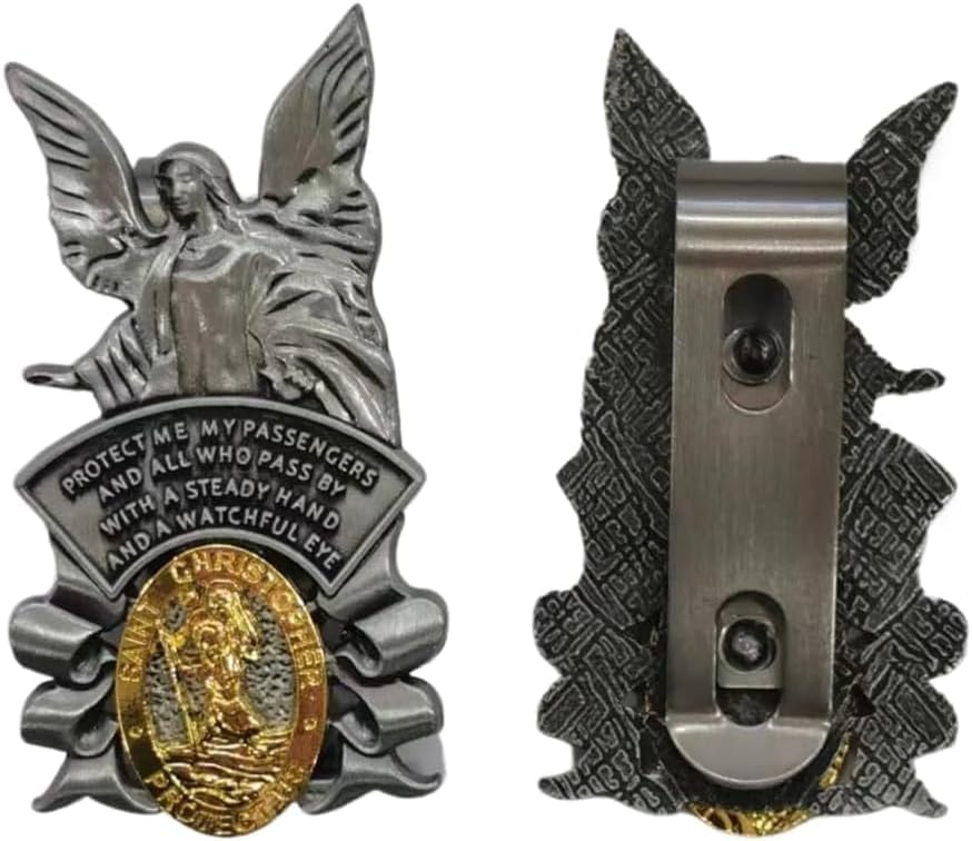 Amazon.com: YPJJJXQ Guardian Angel Visor Accessories Bless Driving ...