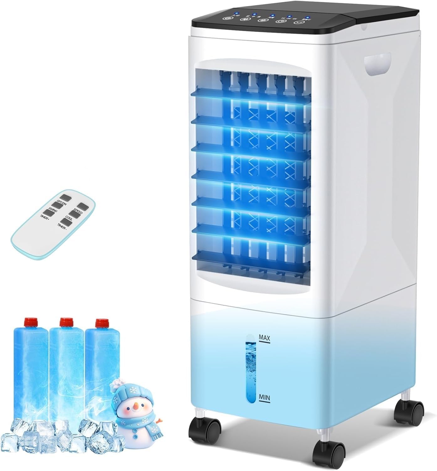 Portable Air Conditioner, 3-IN-1 Air Conditioner Portable with 3 Speeds ...