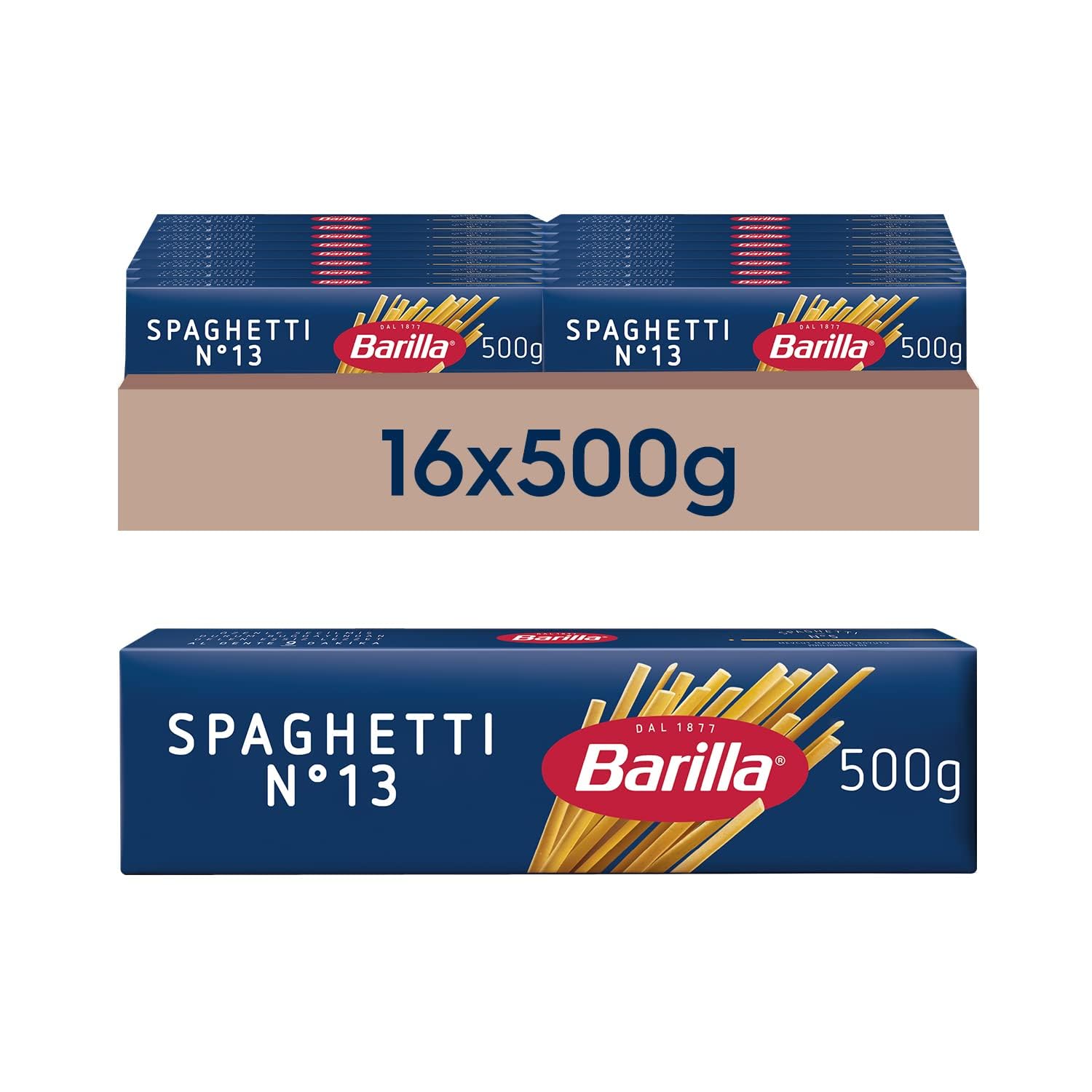 Barilla Linguine (Yassı) Spagetti Makarna No.13 500 g. X 16 : Amazon ...
