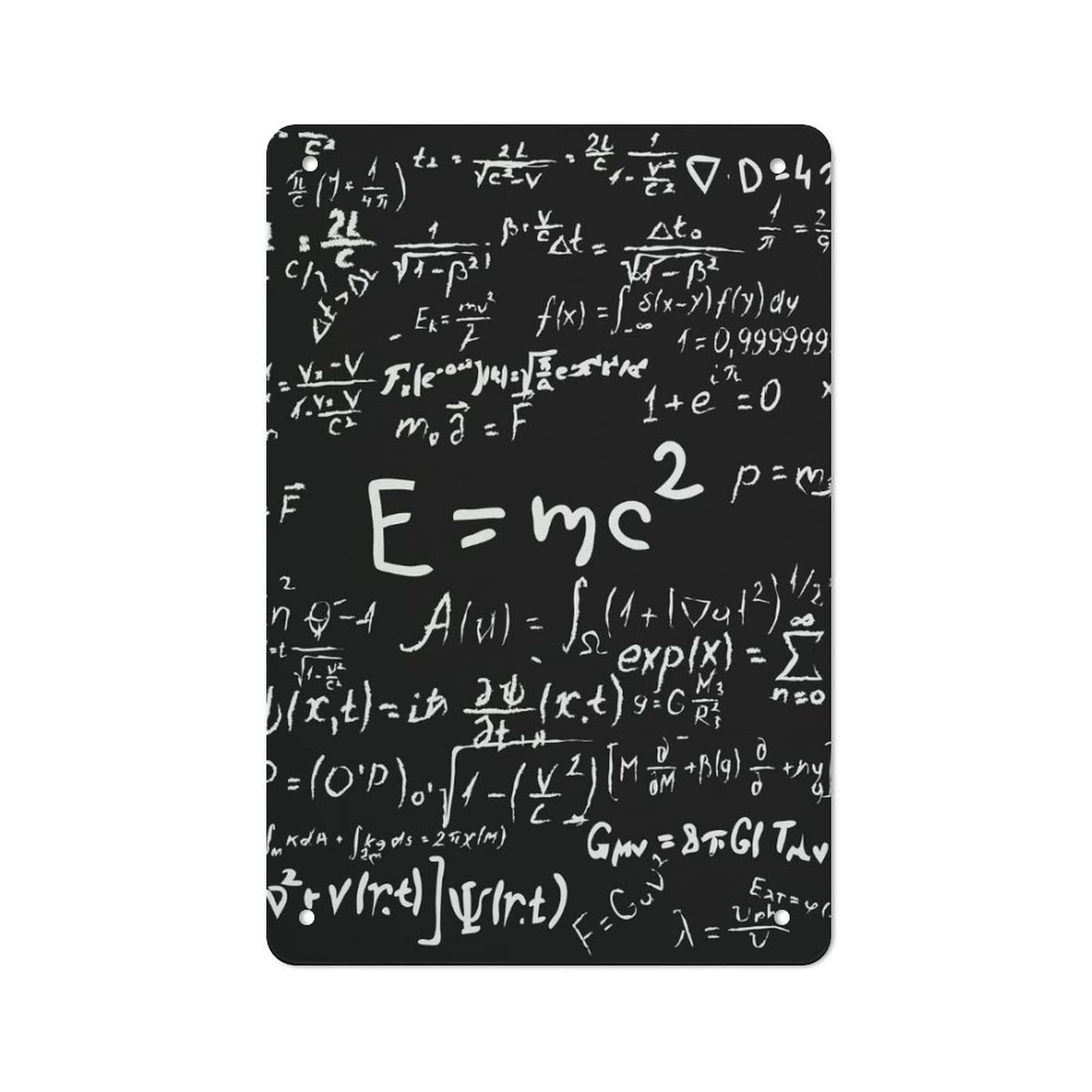 Amazon.com: Physics and Math Science Formula Welcome Metal Tin Sign ...