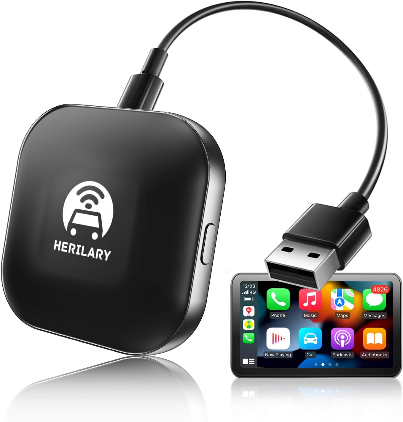 Amazon.com: HESHS Wireless CarPlay Adapter, CarPlay Wireless Dongle ...