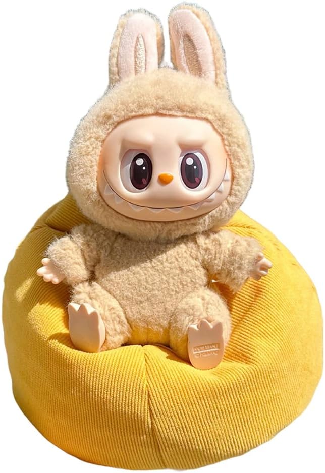 Amazon.com: Mini Sofa with Pillows for Labubu – Soft Lazy Miniature ...