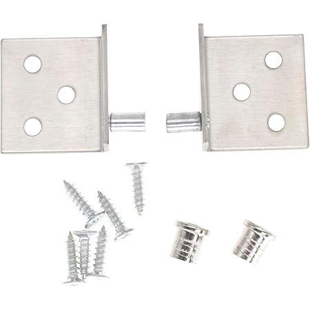 LBTODH 2 Pack Stainless Steel Pivot Hinges with Bushing Concealed Shaft ...