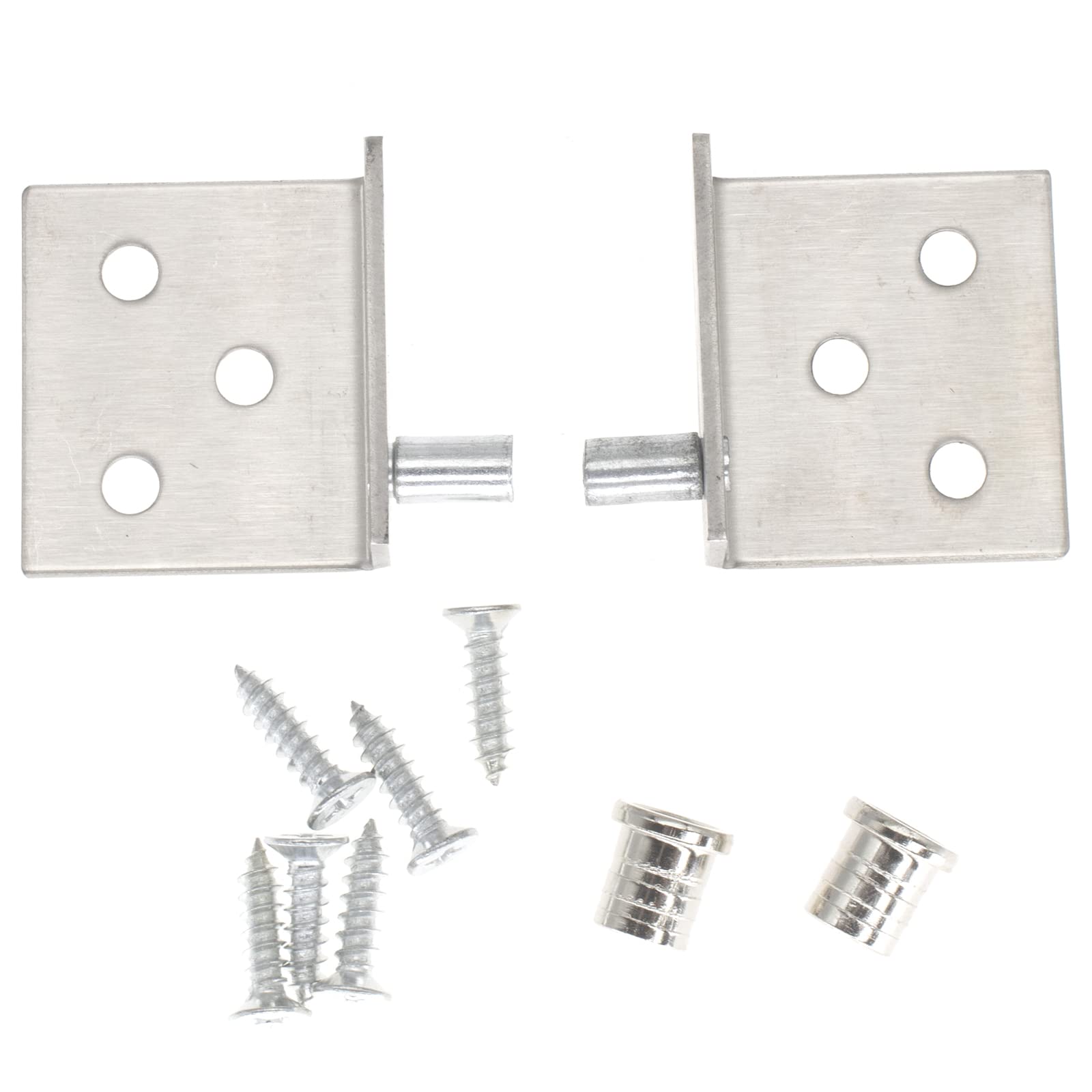 LBTODH 2 Pack Stainless Steel Pivot Hinges with Bushing Concealed Shaft ...