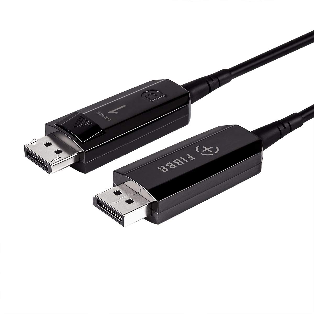 FIBBR Fiber Optic DP to DP Cable, Displayport Male to Male Cable ...
