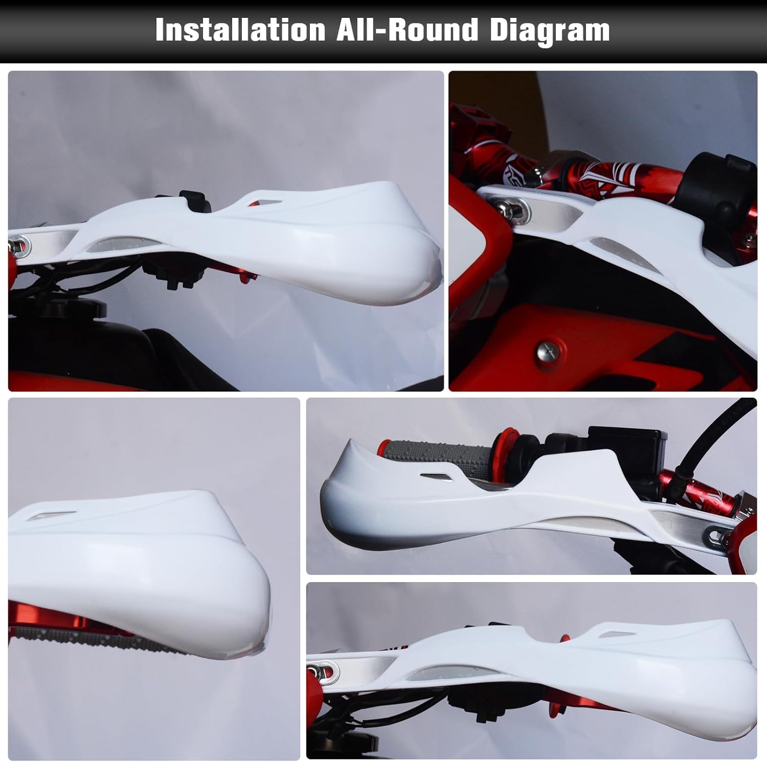 Snapklik.com : Dirt Bike Handguards,Transfer Imitation Carbon Fiber ...