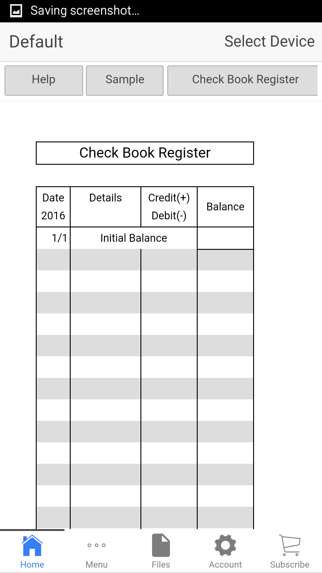 Checks Register:Amazon.in:Appstore for Android