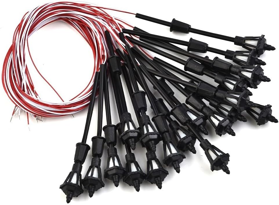 Amazon.com: 20PCS Model Railway LED Street Lights - 1:150 Scale (OO/HO ...