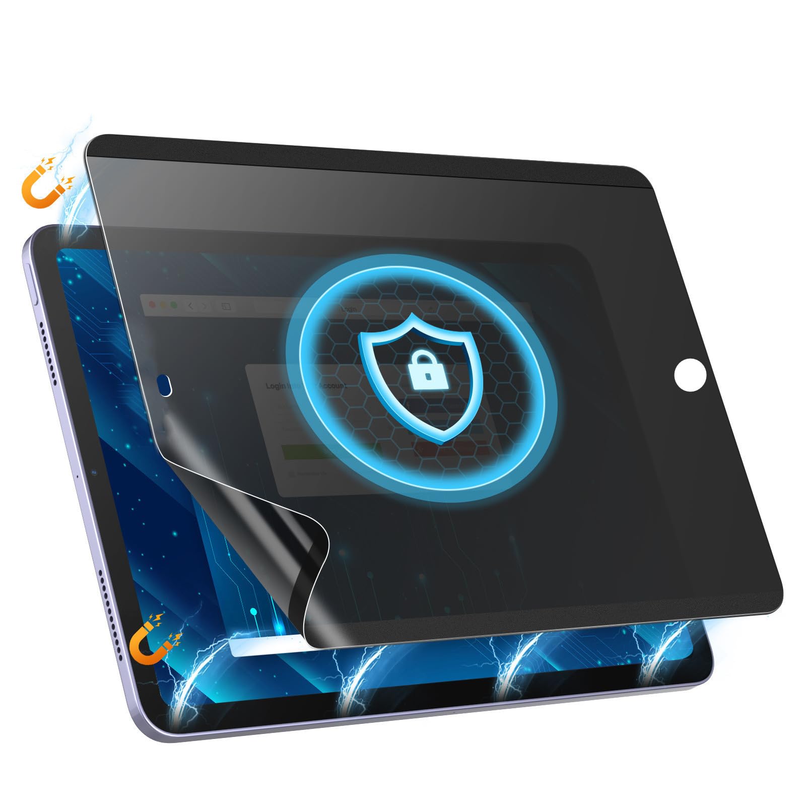 Amazon.co.jp: 【360°覗き見防止&ペーパー 紙】iPad mini5 2019 / iPad mini4用 保護フィルム 360°上下左右覗き見防止 プライバシー保護フィルム ...