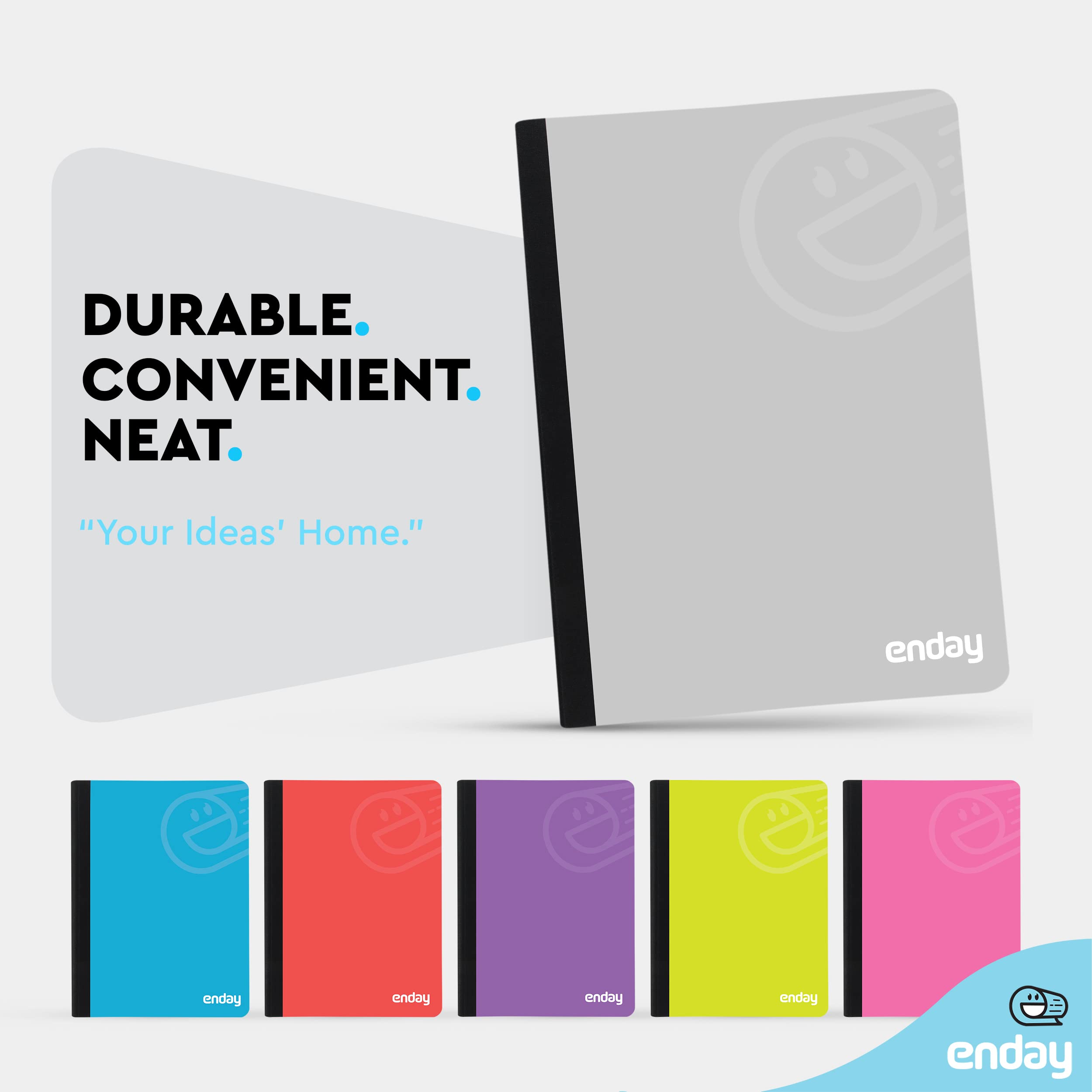 Snapklik.com : Composition Notebooks Wide Ruled Paper Bulk, Grey Hard ...