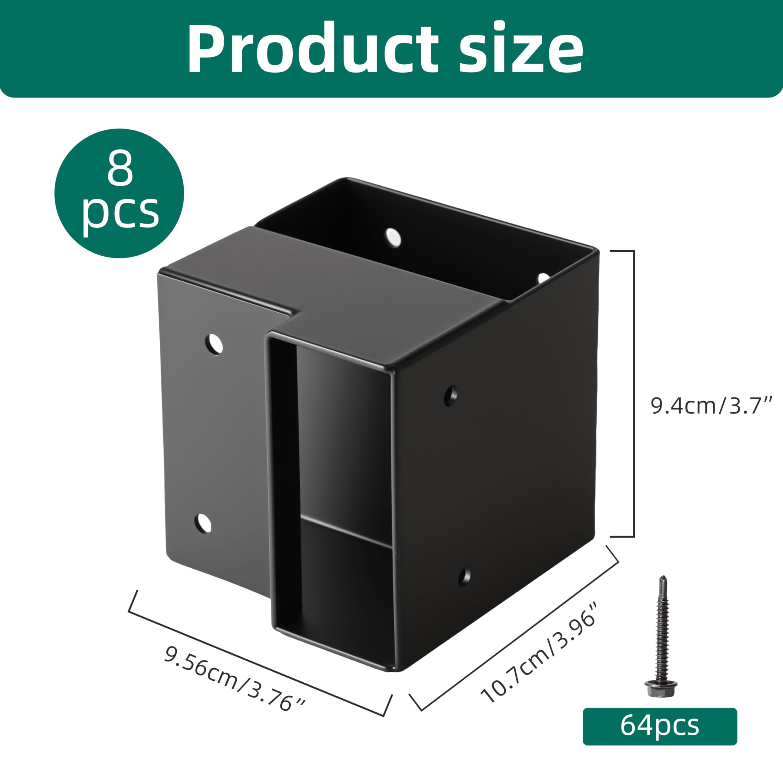 Snapklik.com : 8pcs Heavy Duty Workbench Bracket Kit Carbon Steel 3-Way ...